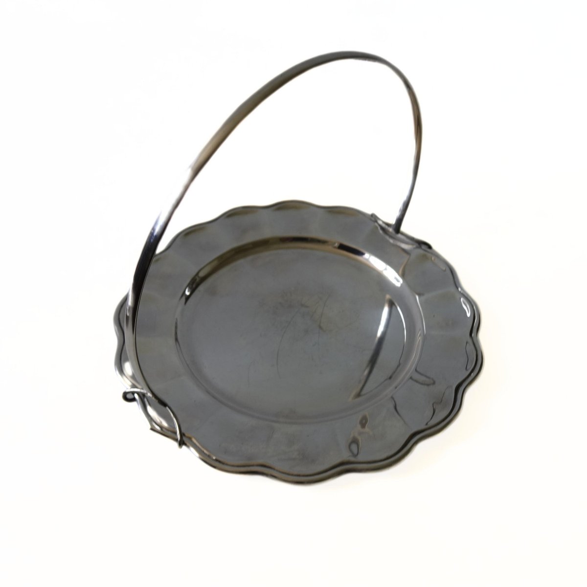 Antique Silver Plated Serving Plate from Prima NS for sale at Pamono