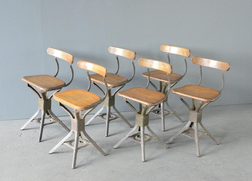 Industrial Factory Chair by Evertaut, 1940s for sale at Pamono