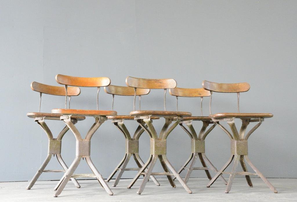 Industrial Factory Chair by Evertaut, 1940s for sale at Pamono