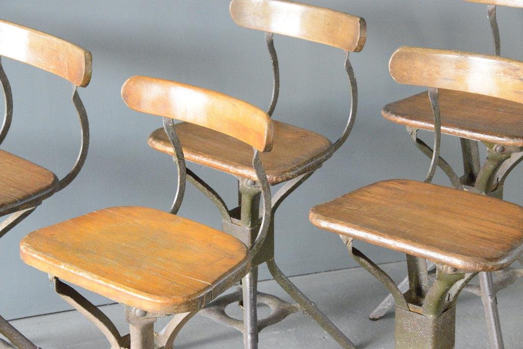 Industrial Factory Chair by Evertaut, 1940s for sale at Pamono
