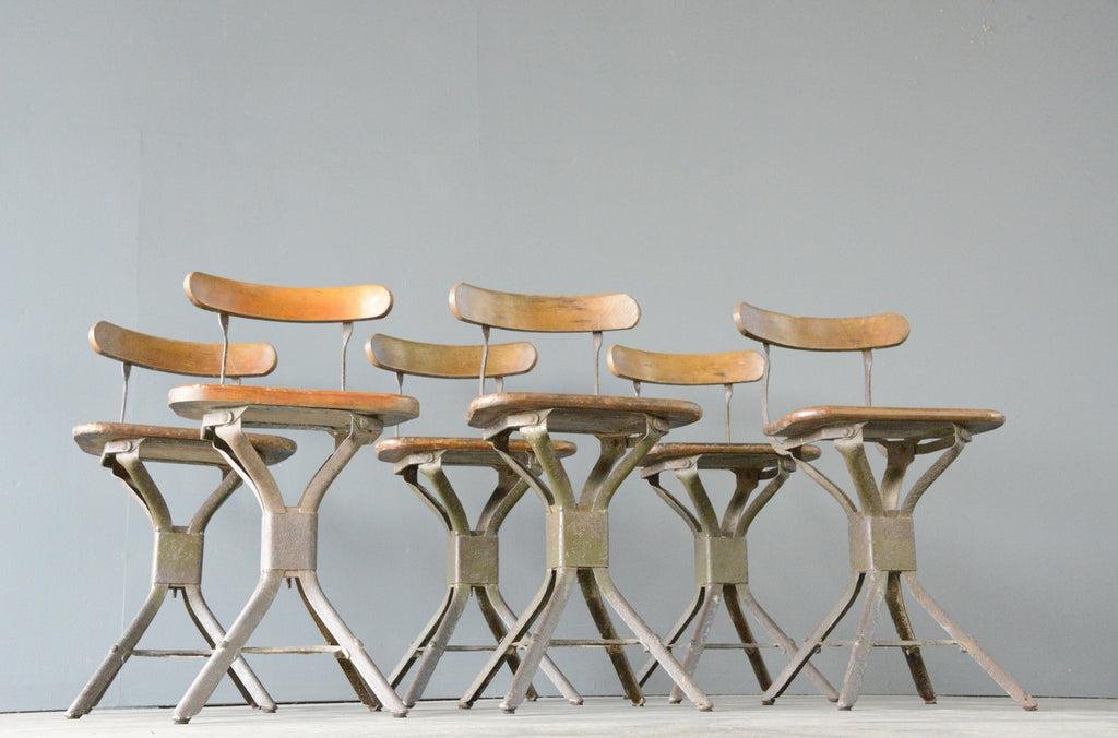 Industrial Factory Chair by Evertaut, 1940s for sale at Pamono