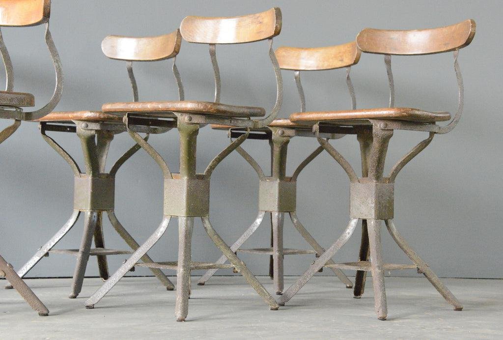 Industrial Factory Chair by Evertaut, 1940s for sale at Pamono