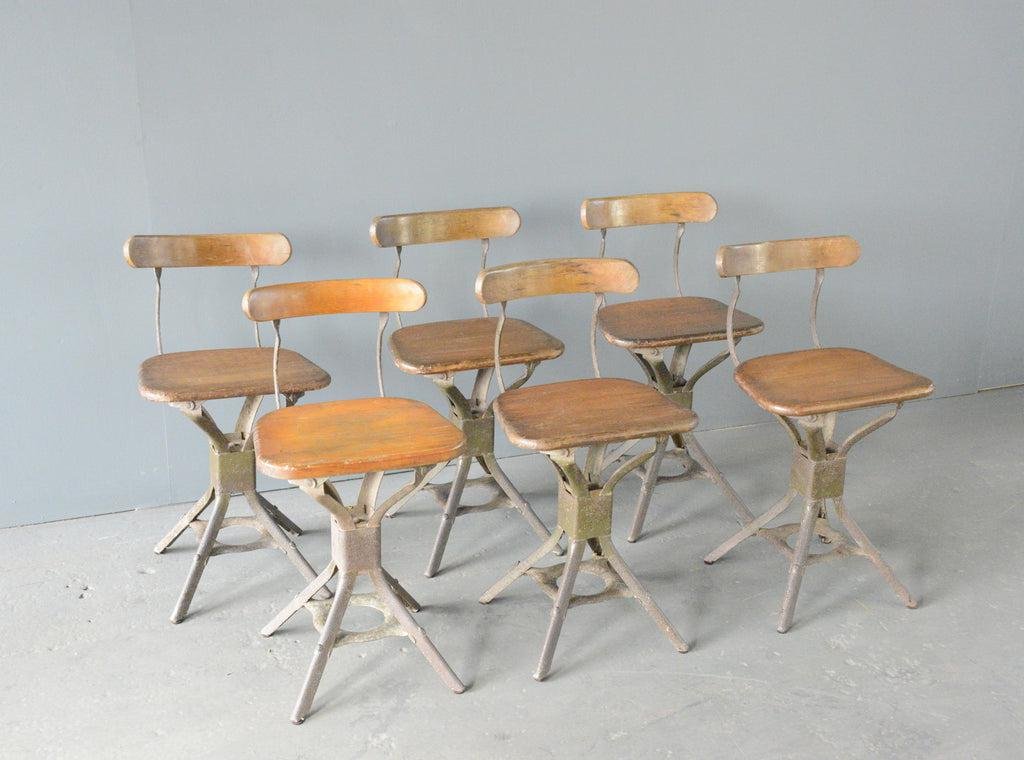 Industrial Factory Chair by Evertaut, 1940s for sale at Pamono