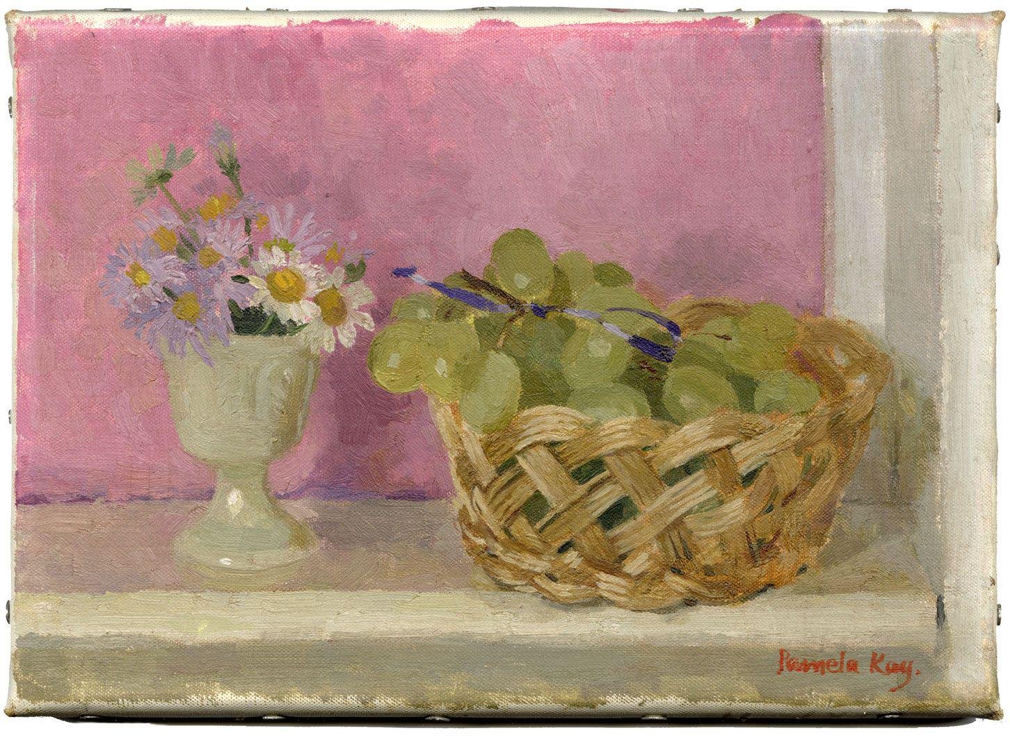 Pamela Kay RWS, Grapes on a Shelf, Original 20th Century, Oil Painting ...