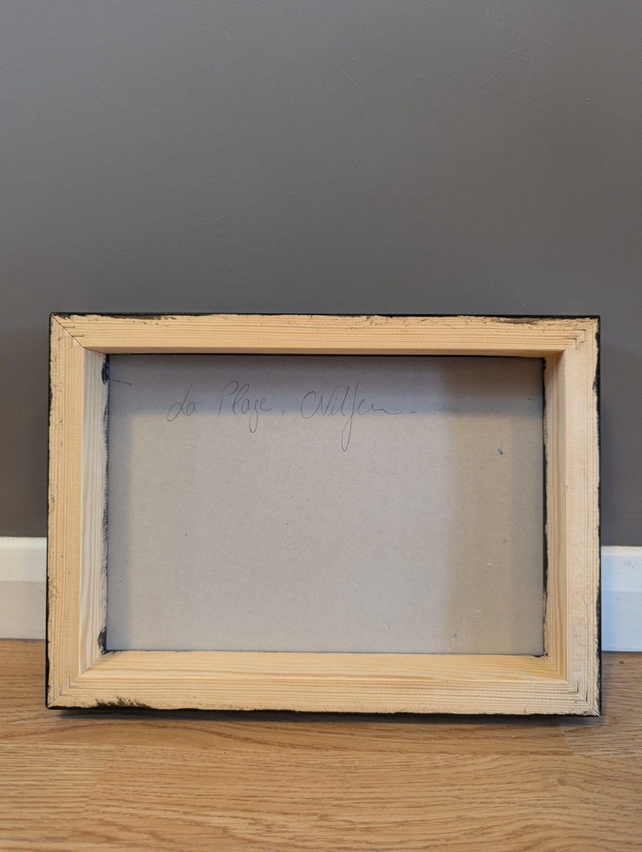 The Beach, 1950s, Acrylic Painting for sale at Pamono