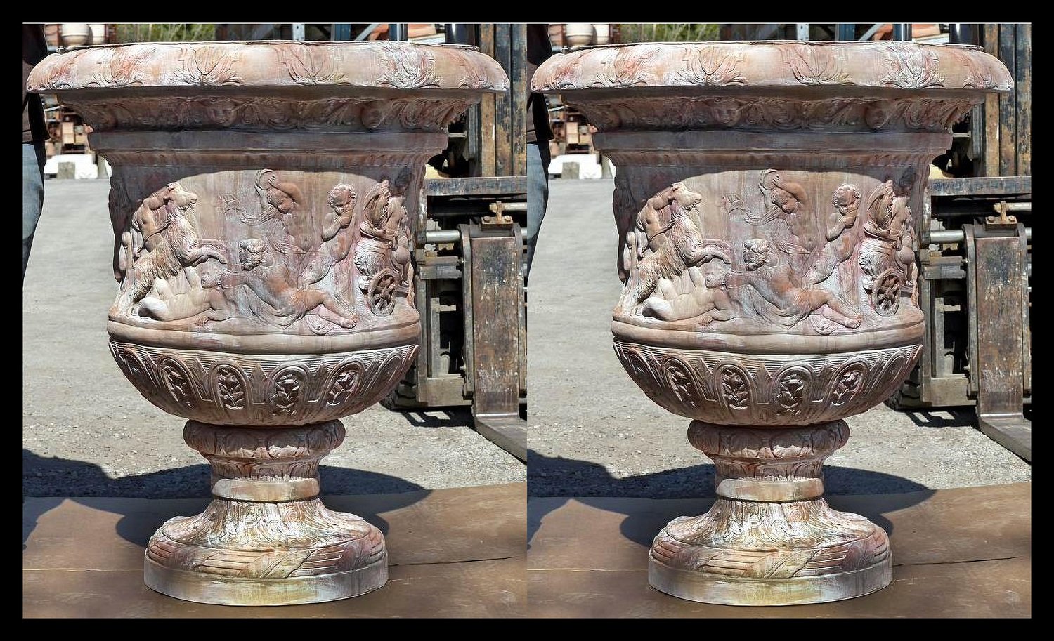 20th Century Roman Vase of the Baccanale (Louvre Collection), Set of 2 ...