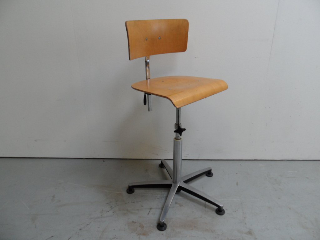 Industrial Adjustable Office Chair 1960s for sale at Pamono