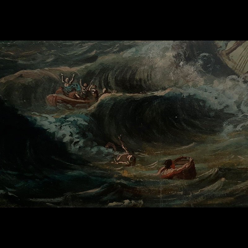 Claude Joseph Vernet, Storm, 1700s, Oil on Canvas for sale at Pamono