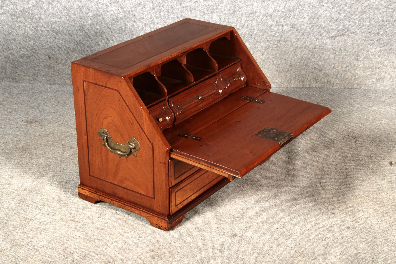 Small 18th Century Baroque Model Secretary Travel Secretary Walnut ...