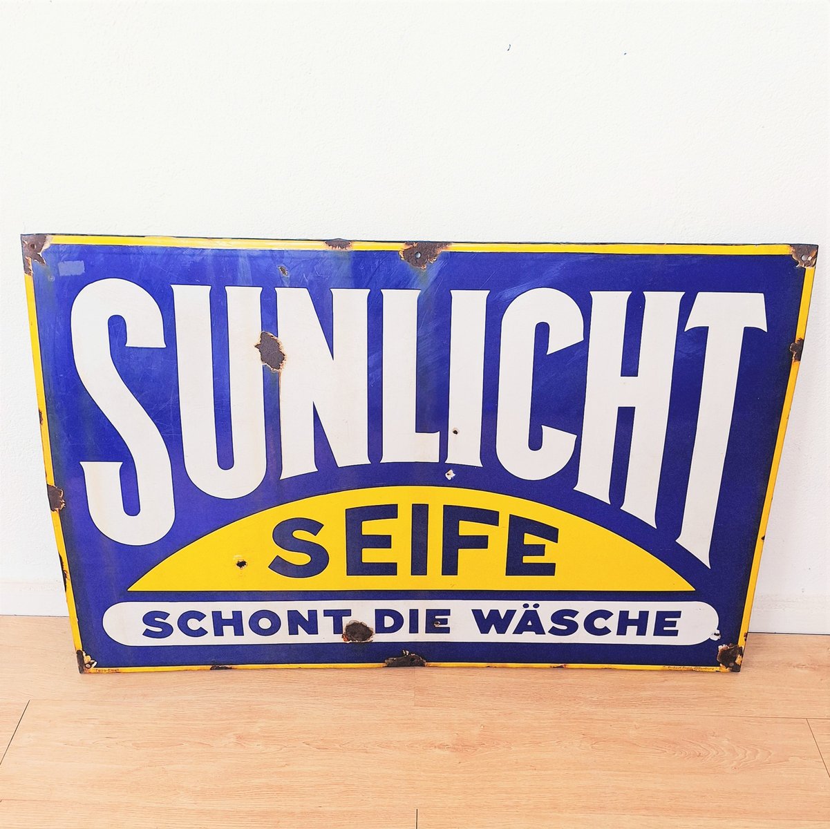 Advertising Enamel Sign for Sunlicht Soap, 1910s for sale at Pamono