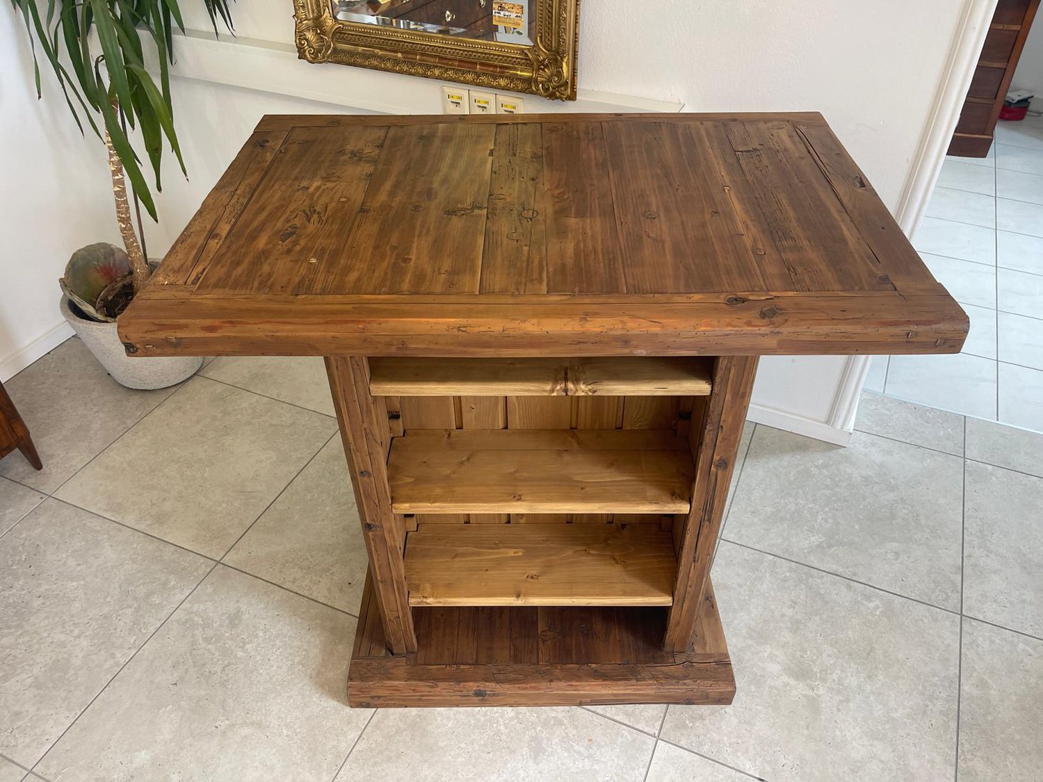 Wooden Sales Table in Pine for sale at Pamono