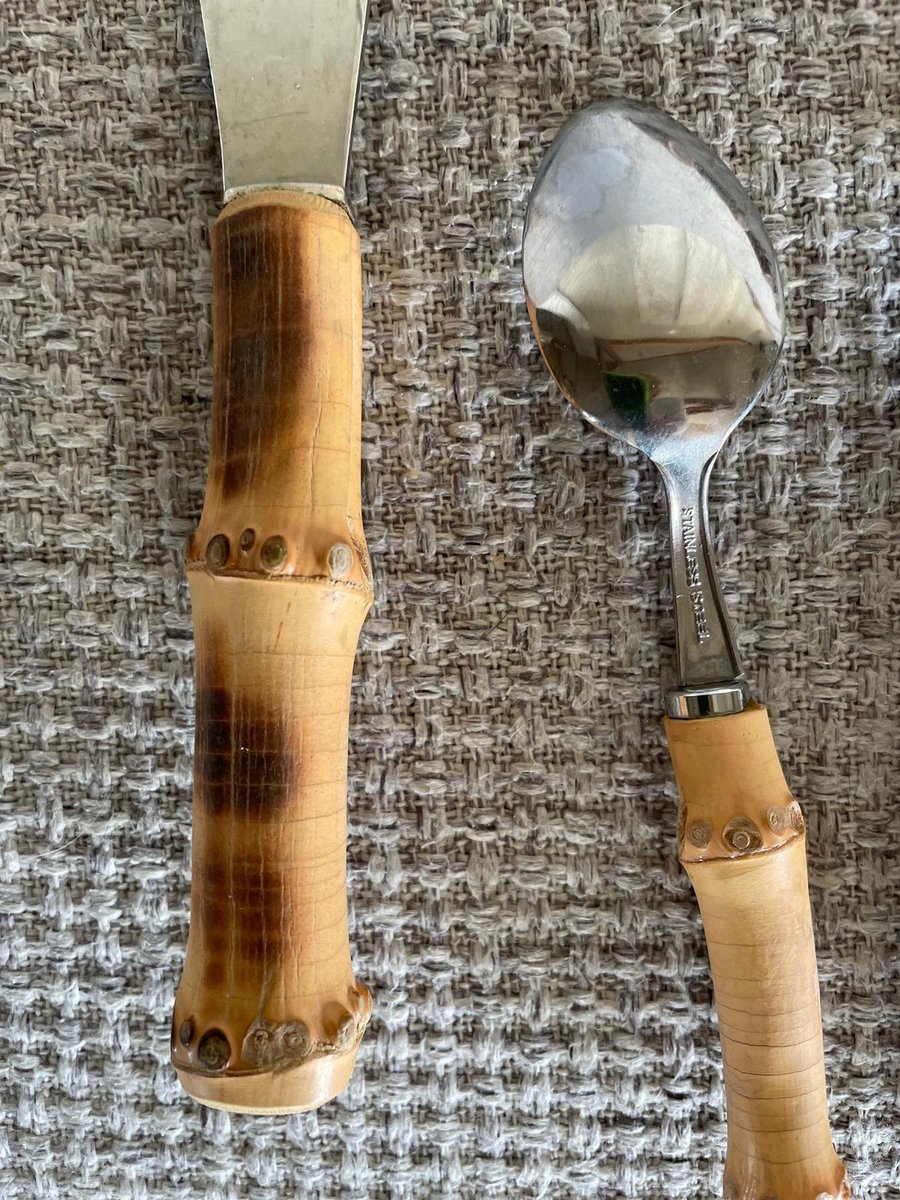 Bamboo Cake Servers, Set of 13 for sale at Pamono