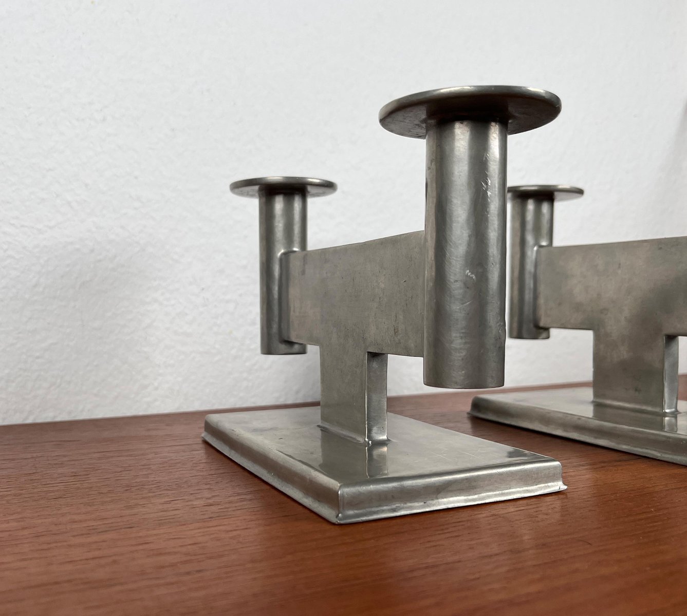 German Pewter Model 551 Minimalist Candleholder by Karl Raichle for ...