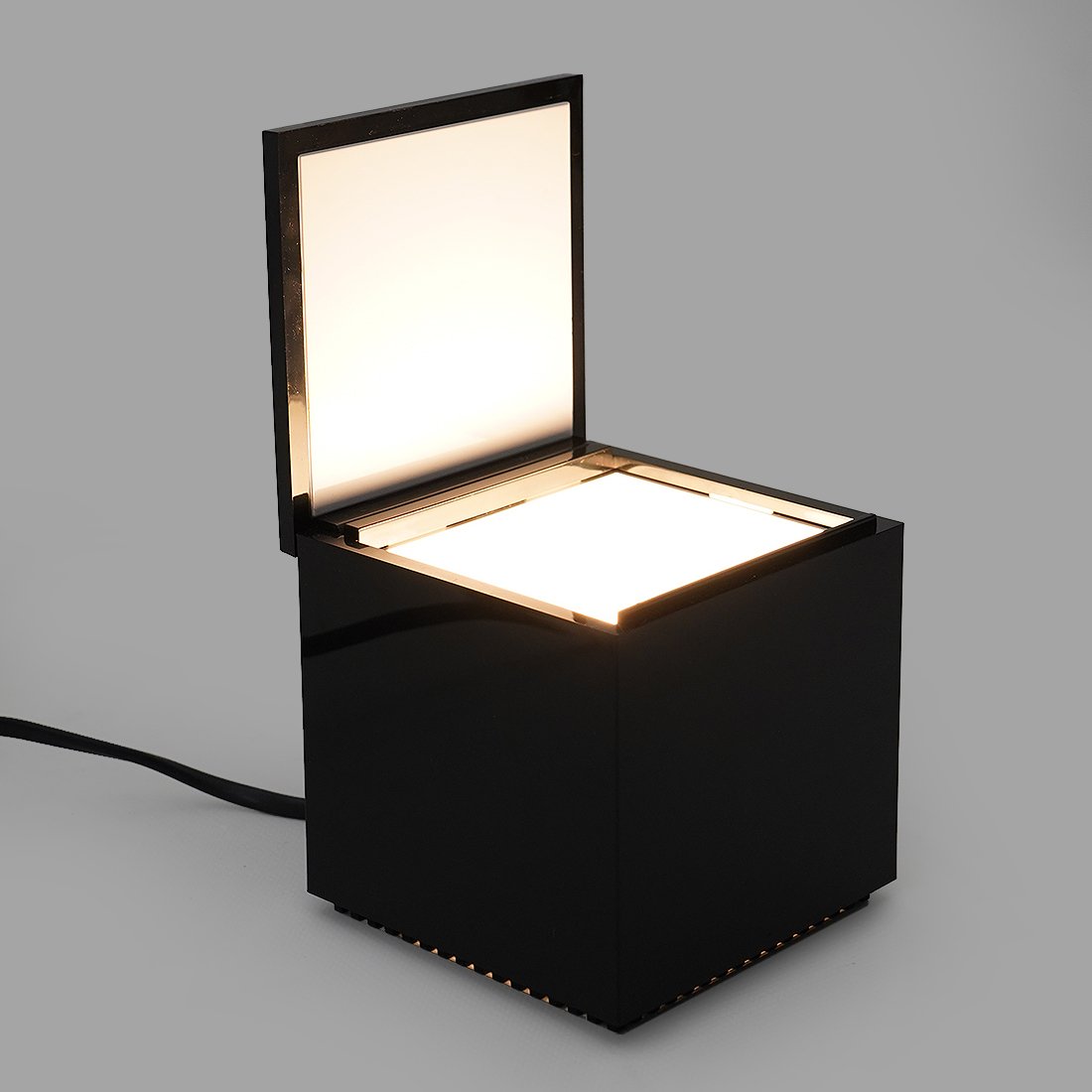 Black Cubo Luce Table Lamp by Studio Opi for Cini and Nils, 1970s for ...