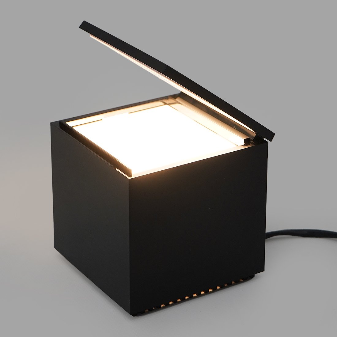 Black Cubo Luce Table Lamp by Studio Opi for Cini and Nils, 1970s for ...