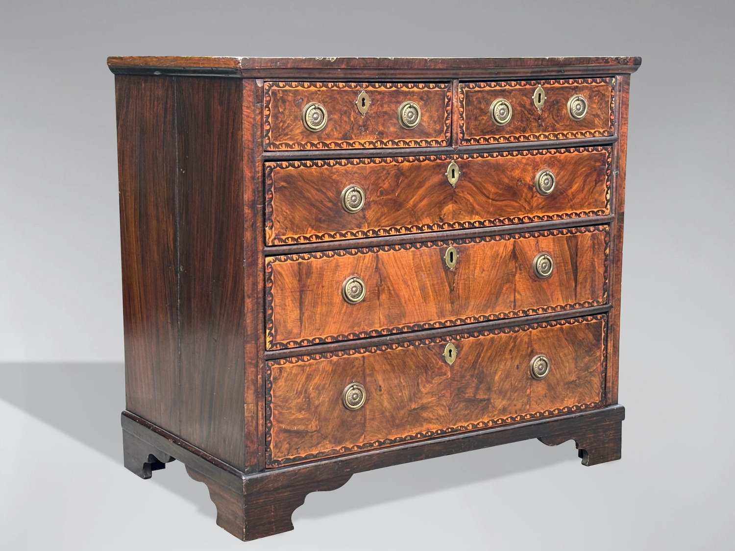 Antique Walnut Chest of Drawers, 1760 for sale at Pamono