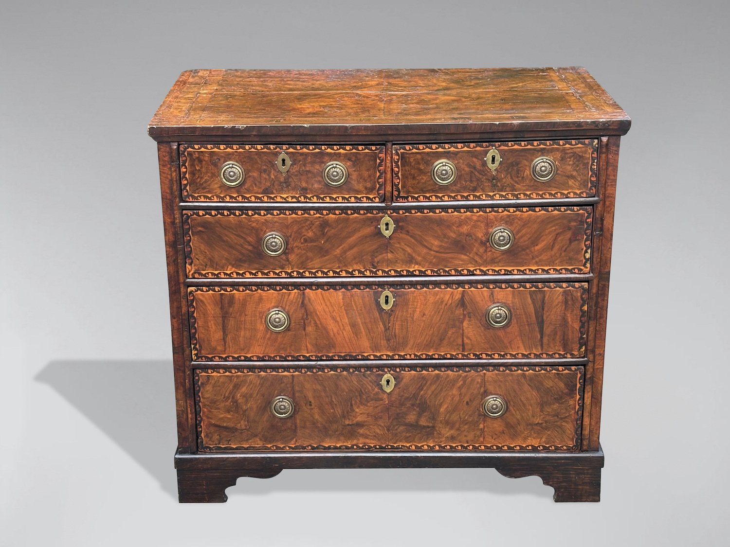 Antique Walnut Chest of Drawers, 1760 for sale at Pamono