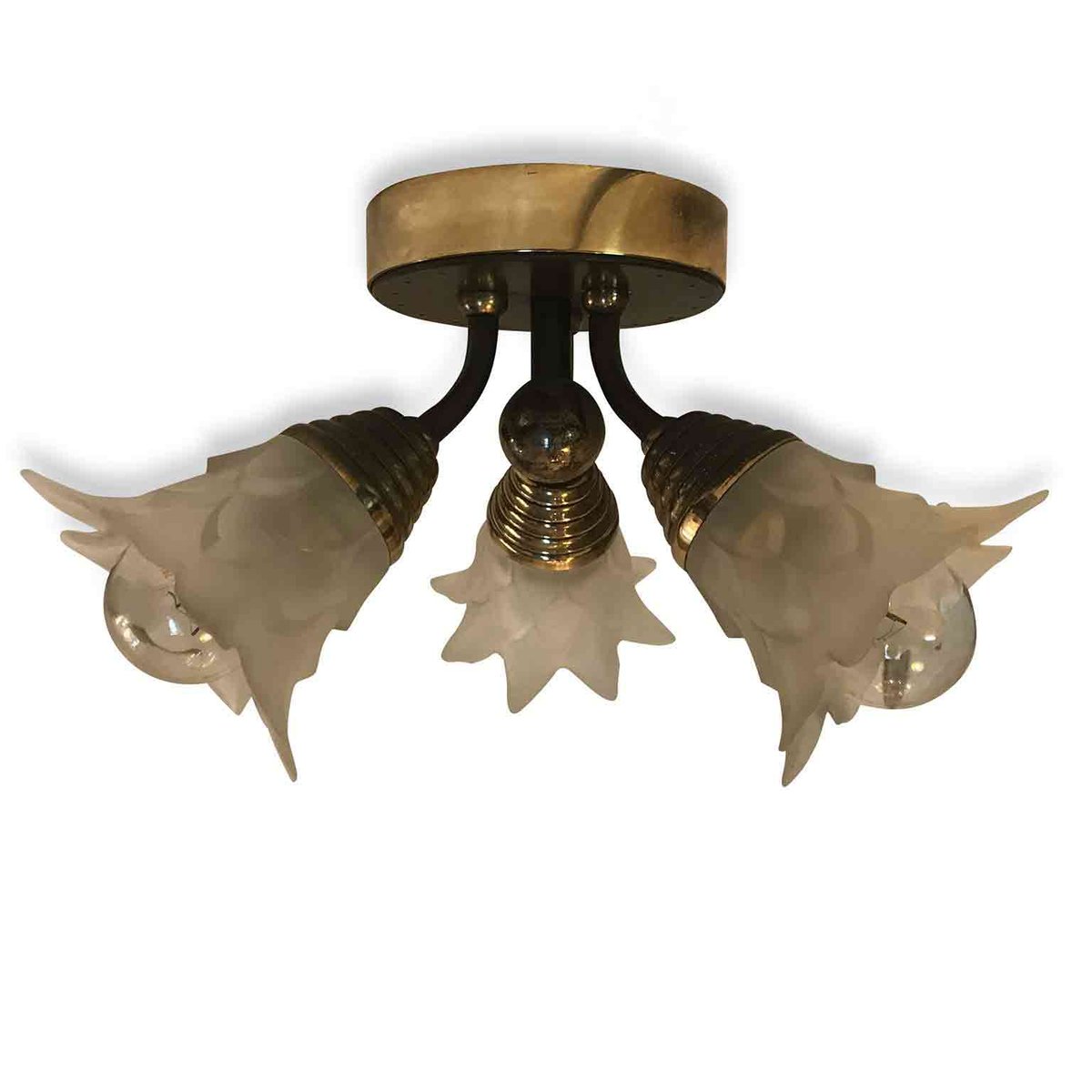 Vintage 3-Light Ceiling Light, 1980s for sale at Pamono
