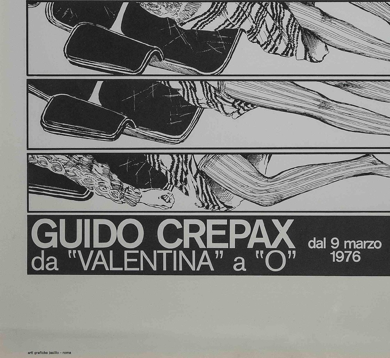 Guido Crepax, da Valentina a O, Offset Print, 1976 in vendita su Pamono