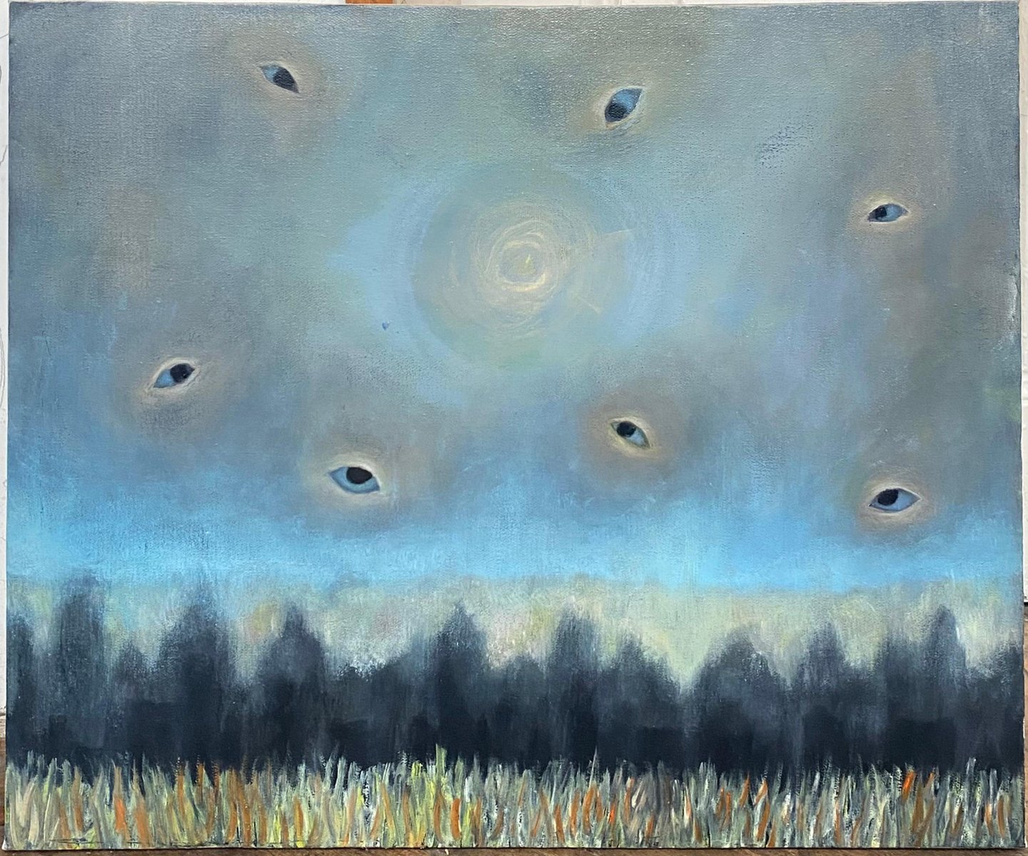 Tamar Sulakvelidze, Eyes, 2022, Oil on Canvas for sale at Pamono