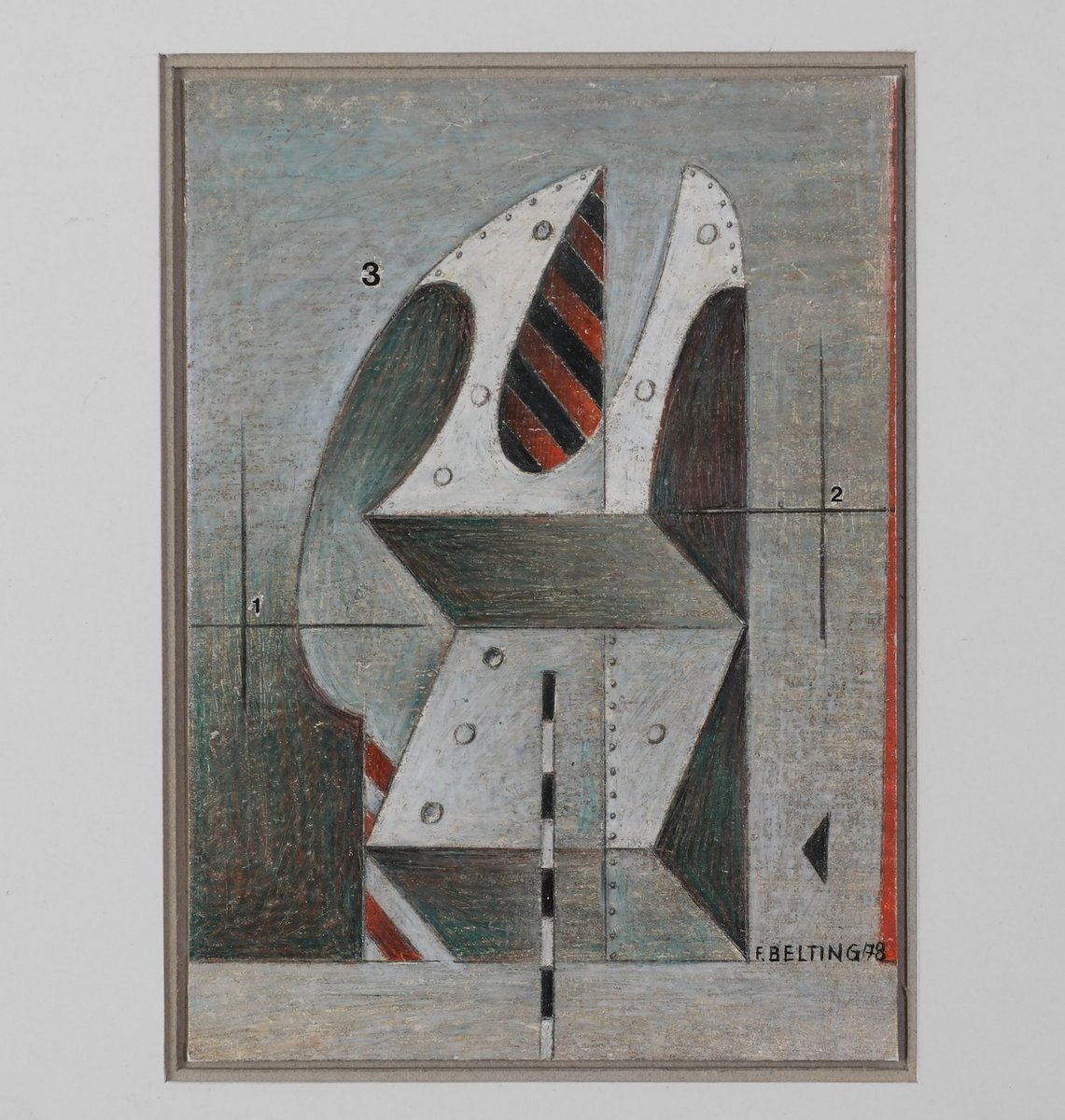 Franz Belting, Abstract Wax Colours, Hannover Projekt, Verm, 1978 for ...