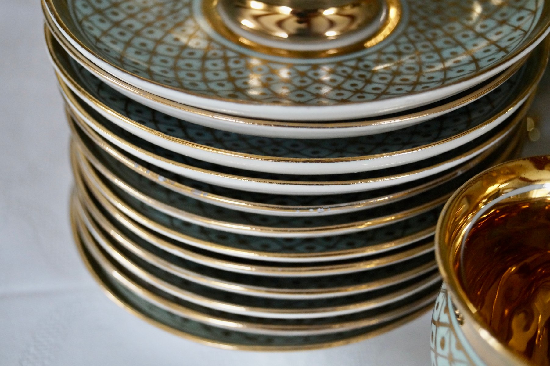 Antique Queen Marie Antoinette Coffee and Tea Service from Rue Thiroux ...