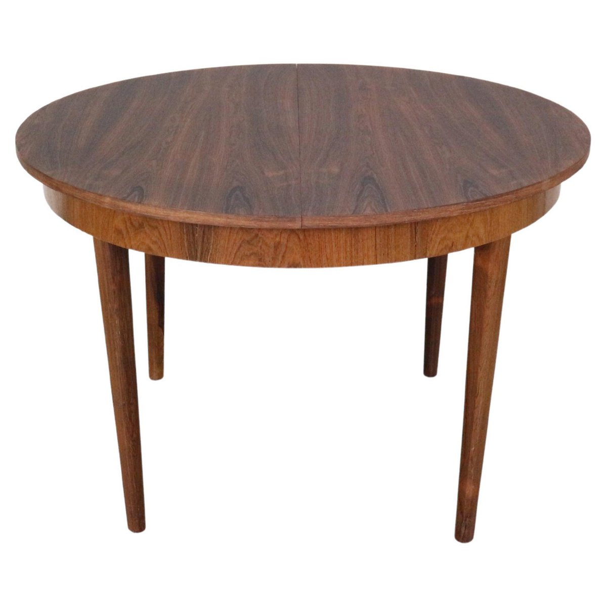 Scandinavian Modern Extendable Round Dining Table, Denmark, 1960s for ...