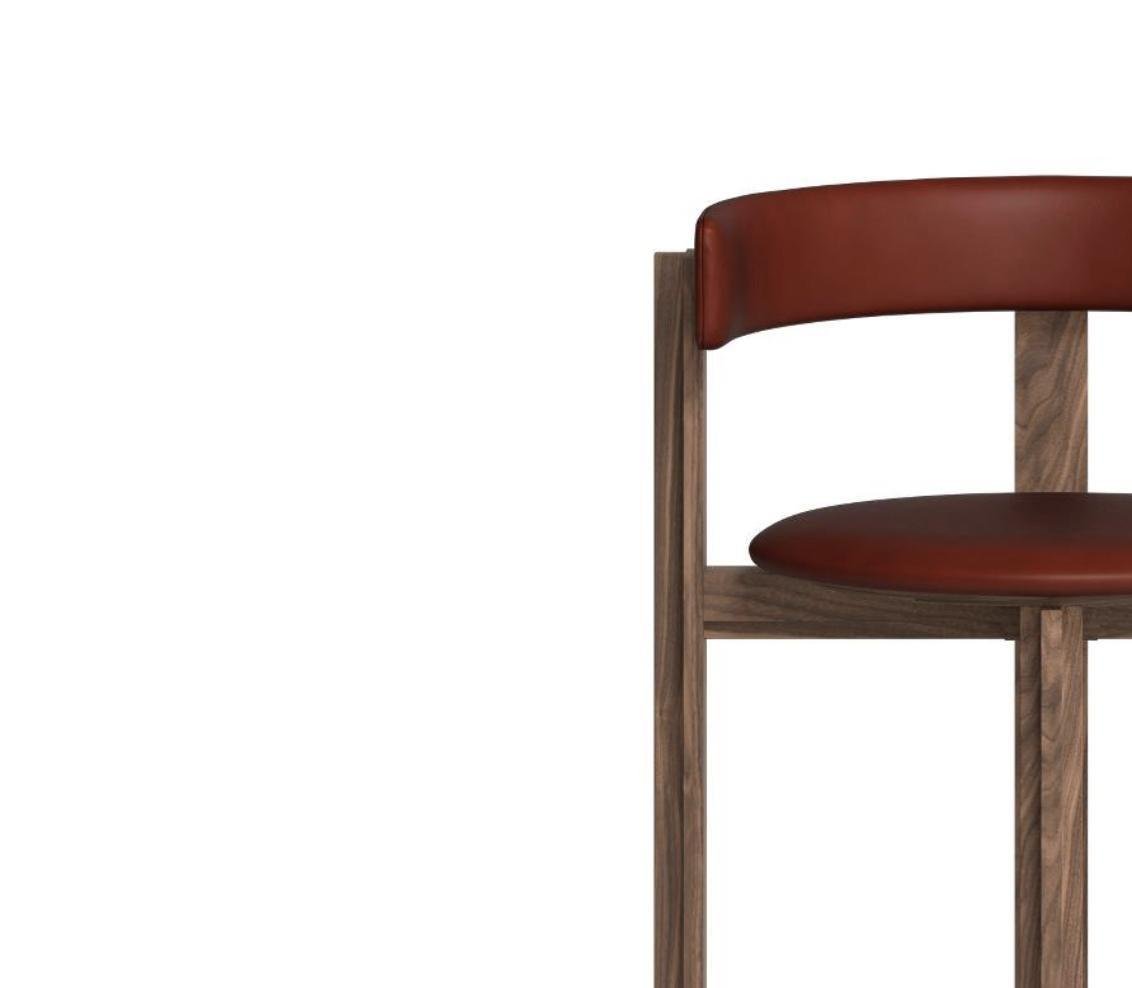 Walnut Principal Bar Chair by Bodil Kjaer for Karakter for sale at Pamono