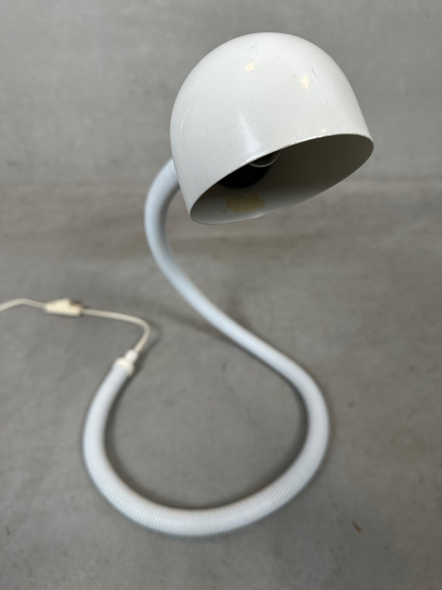 Vintage White Snake Lamp for sale at Pamono