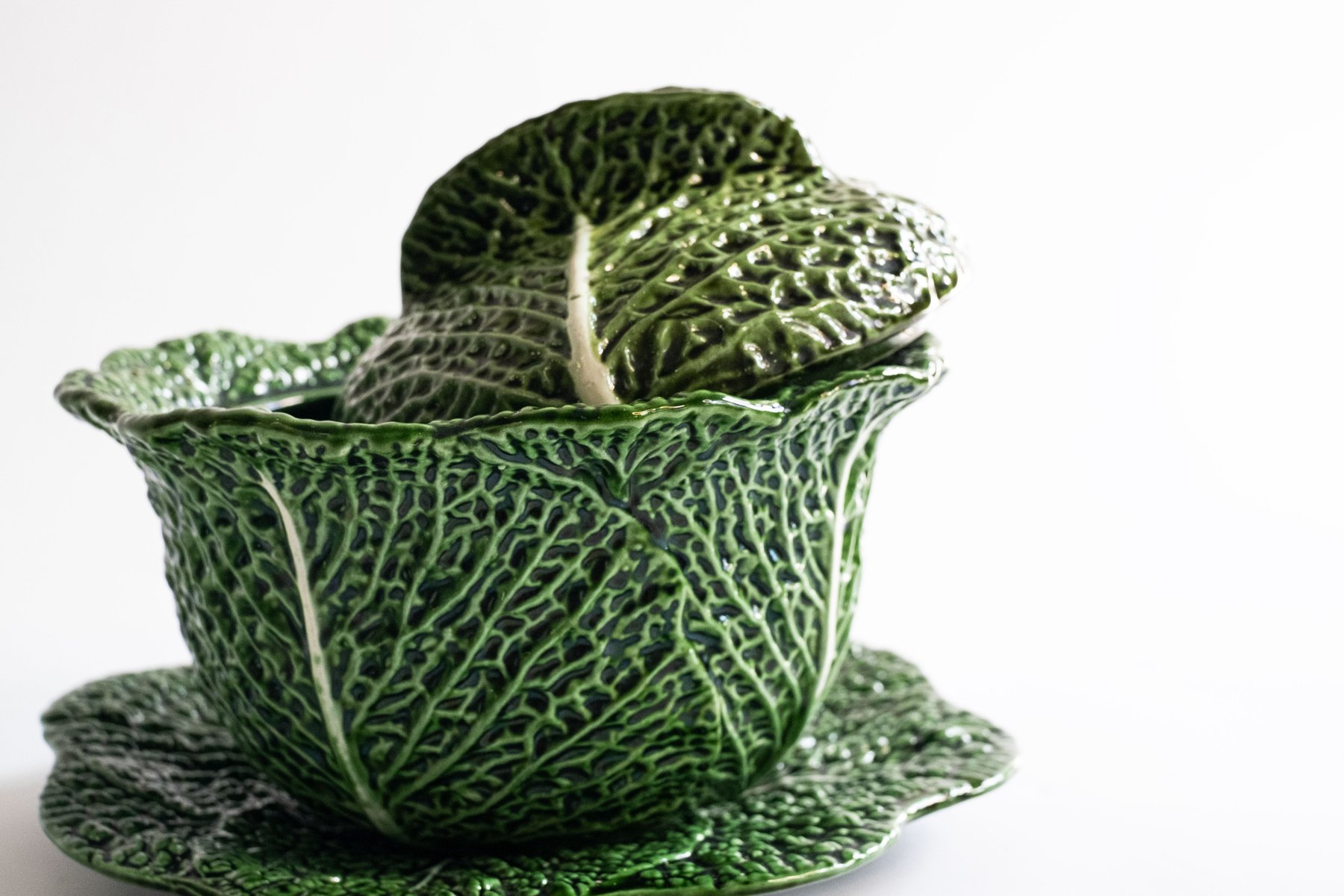 Vintage Ceramic Cabbage Pot Cabbage Collection by Bordallo Pinheiro ...