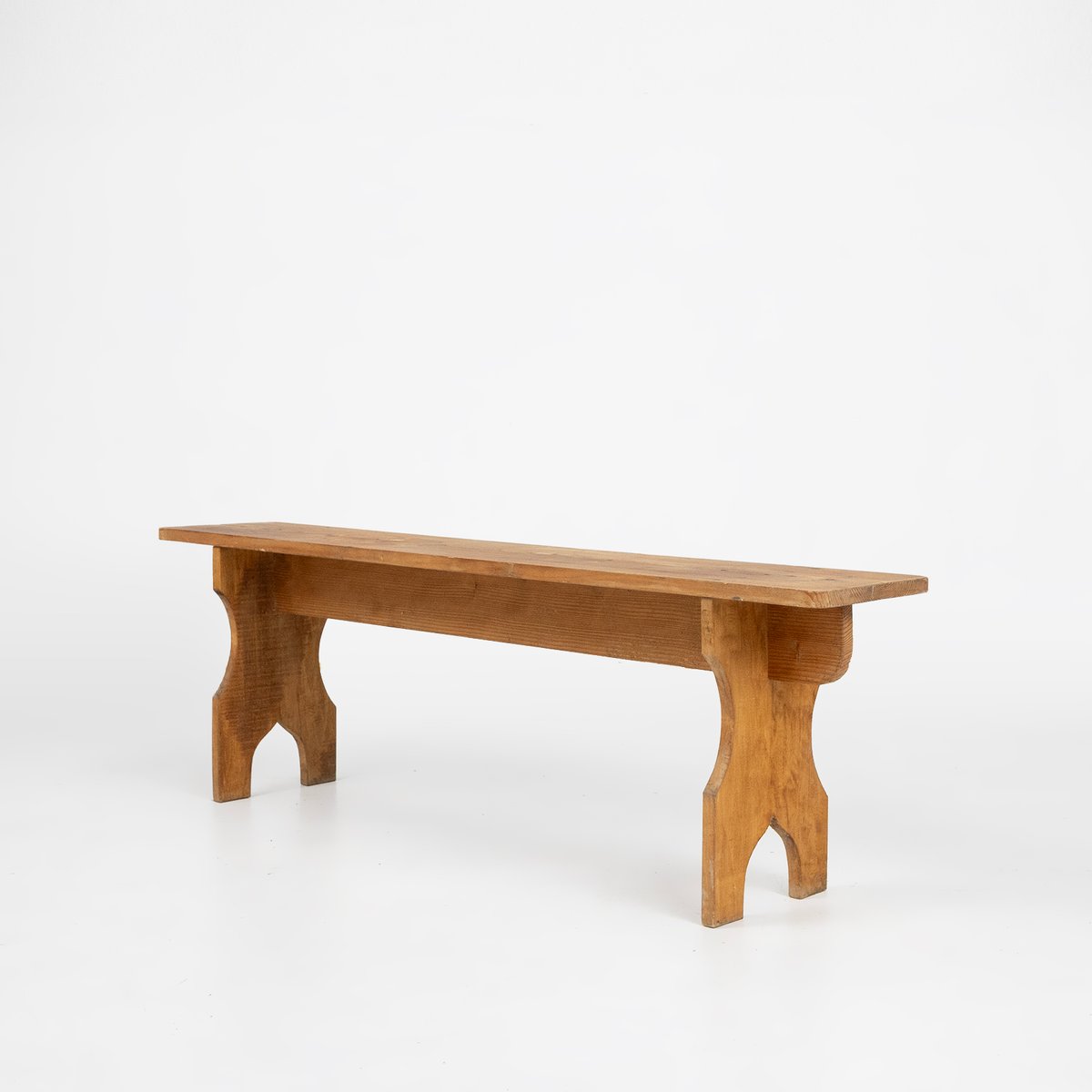 Art Deco Bench in Wood, France, 1940s for sale at Pamono