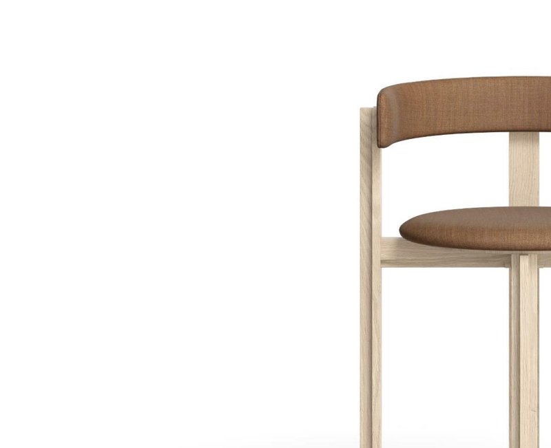 White Stained Oak Principal Bar Chair by Bodil Kjaer for Karakter for ...