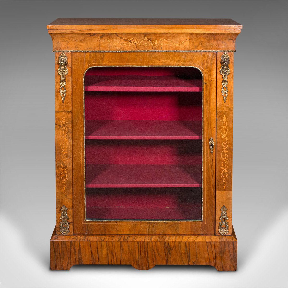 English Walnut Pier Cabinet for sale at Pamono
