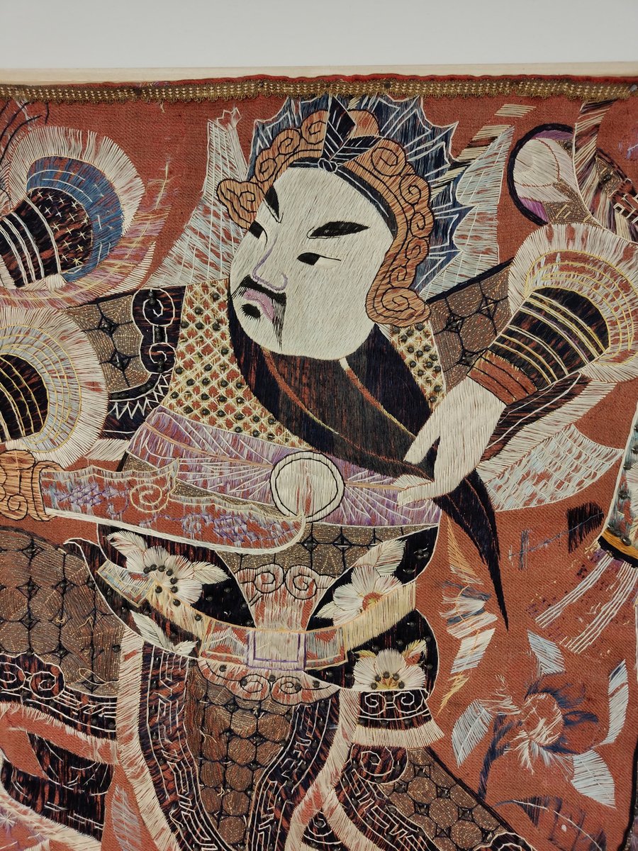 Chinese Tapestry Embroidered in Silk, 1890-1910 for sale at Pamono