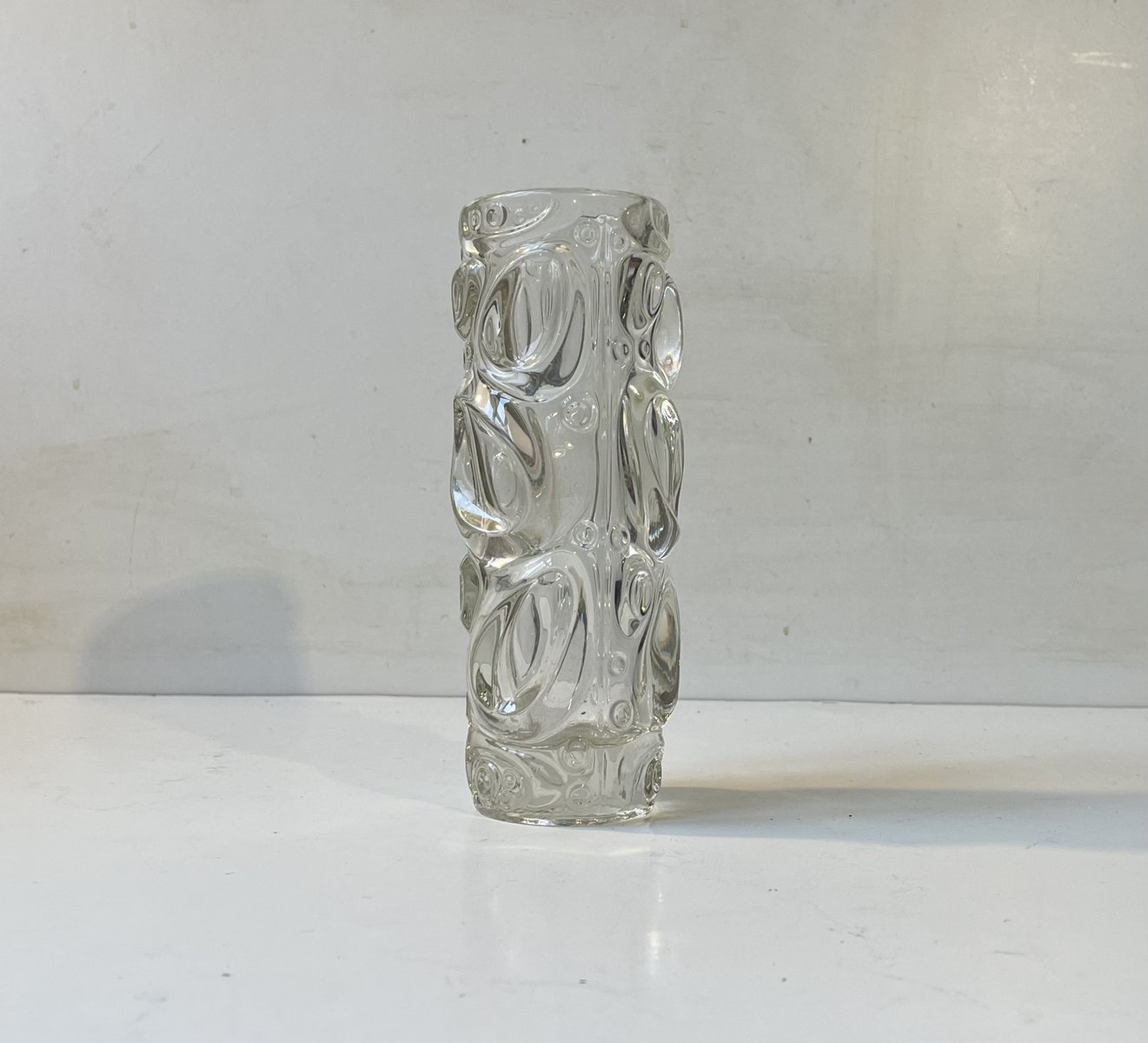 Vintage Glass Vase by Frantisek Peceny for Sklo Union, Czech, 1970s for ...