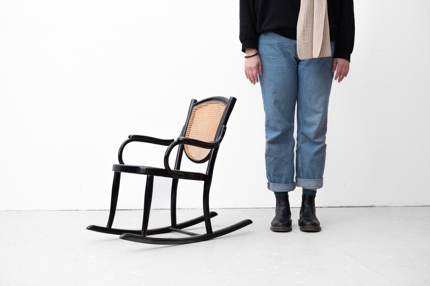 Art Nouveau Children's Rocking Chair by Marcel Kammerer for Gebrüder Thonet, 1910 for sale at Pamono