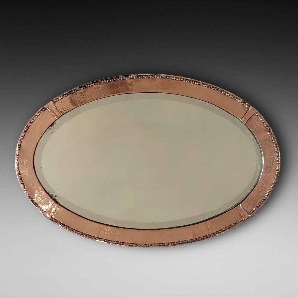 Arts & Crafts Copper Wall Mirror, 1890s for sale at Pamono