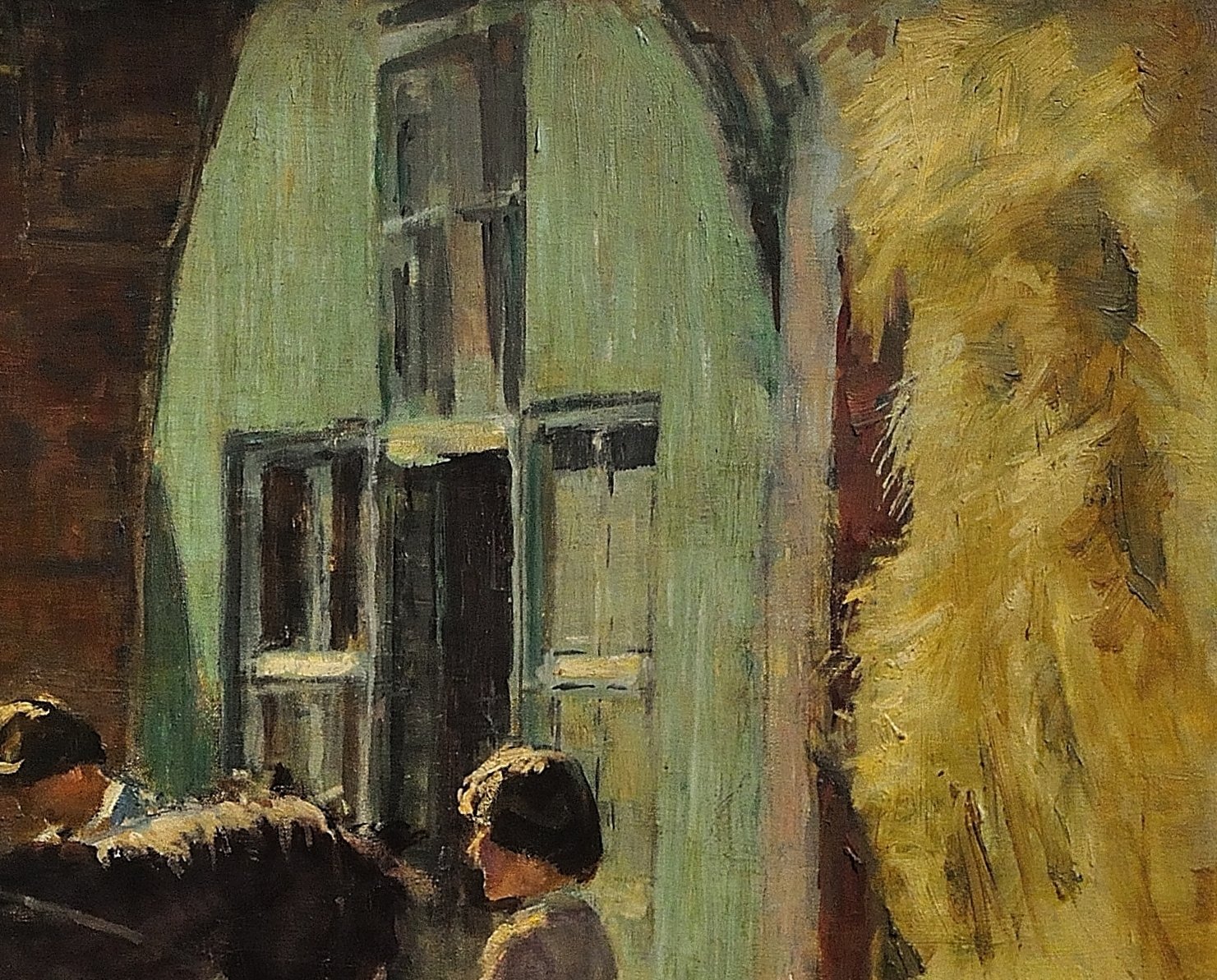 Harry Freckleton, Children with Their Pony in the Stableyard, 1960s ...