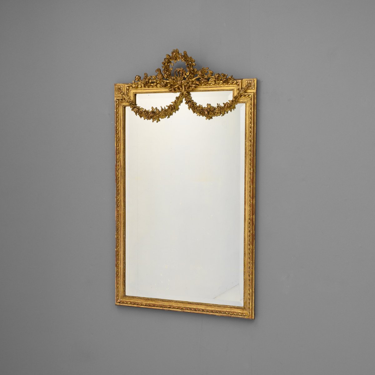 Antique Garland Mirror, 1900 for sale at Pamono
