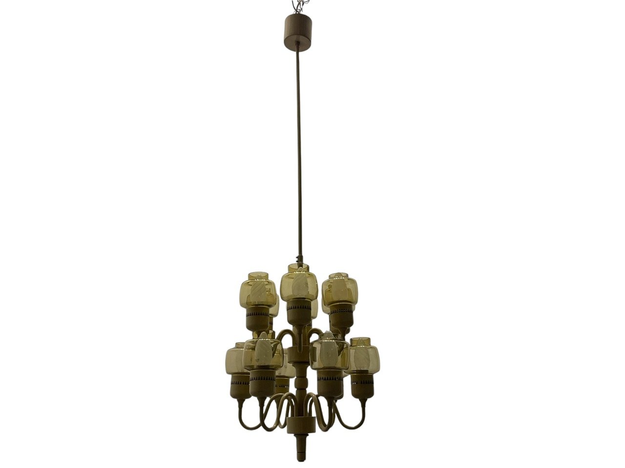 2 Tier Chandelier attributed to Hans Agne Jakobsson, 1960s for sale at ...