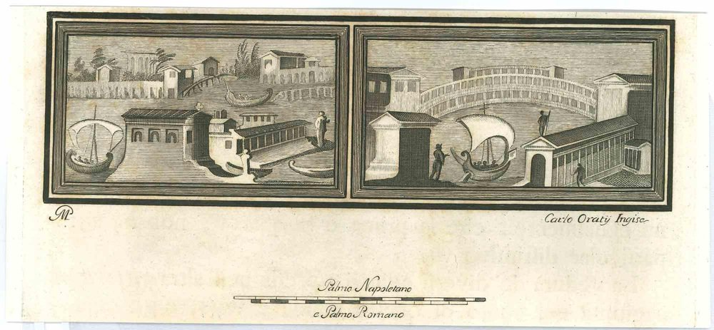Carlo Oraty, Ancient Roman Fresco, Original Etching, 18th Century for ...