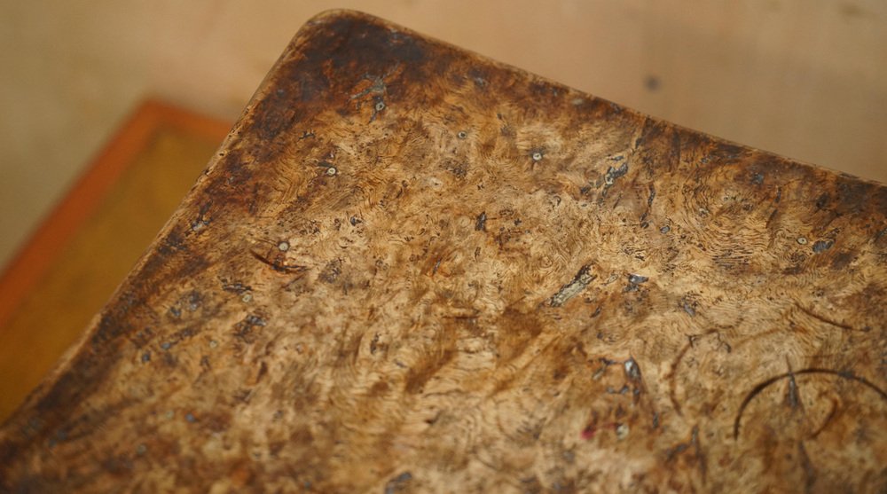 Burr Oak Stool by Robert Mouseman Thompson, 1930s for sale at Pamono