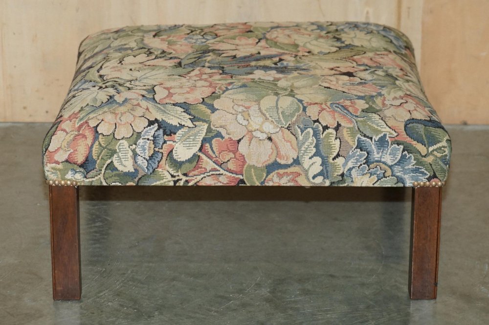 Large Vintage Footstool by George Smith for sale at Pamono