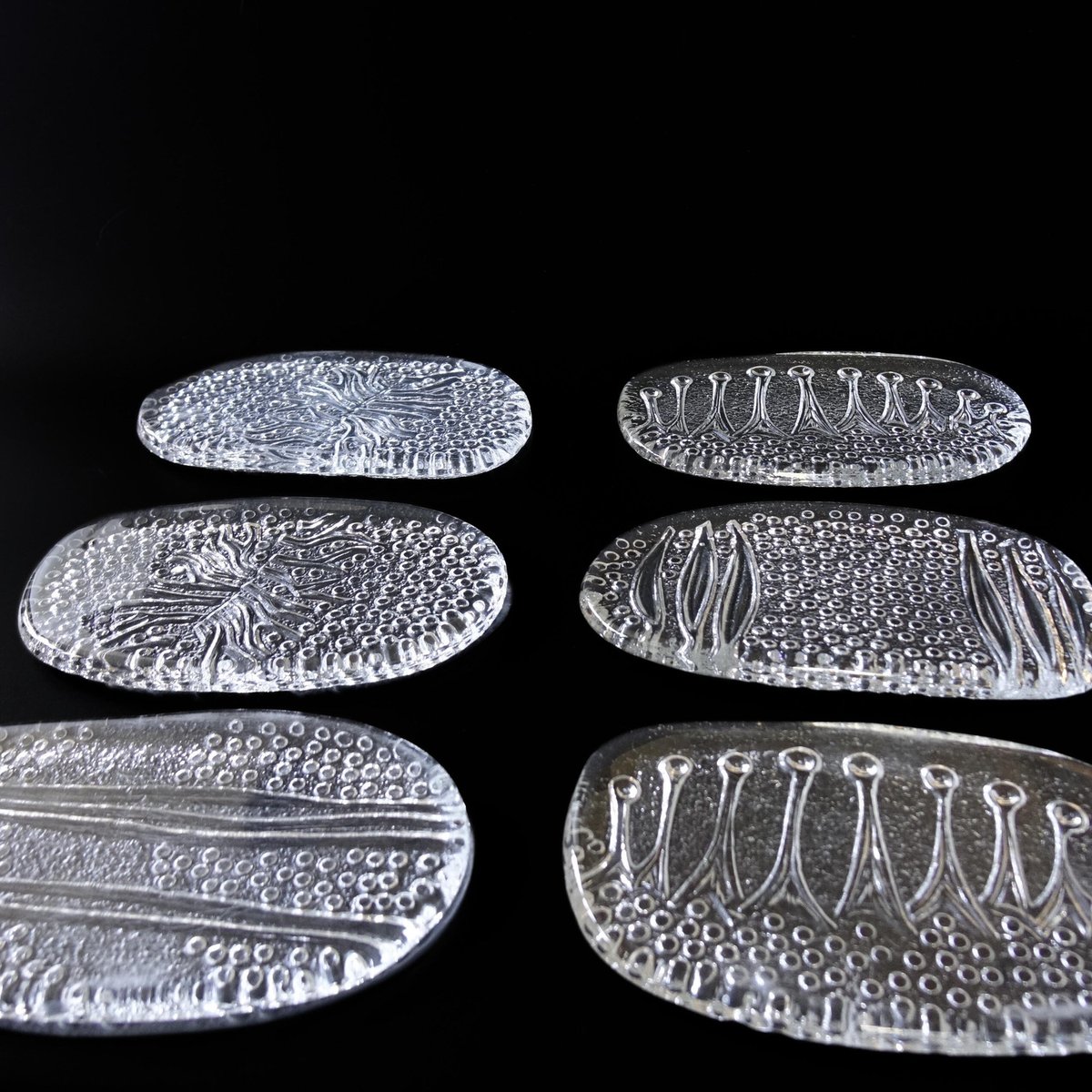 Vintage Pukeberg Glass Small Serving Plate by Uno Westerberg, 1985 for ...