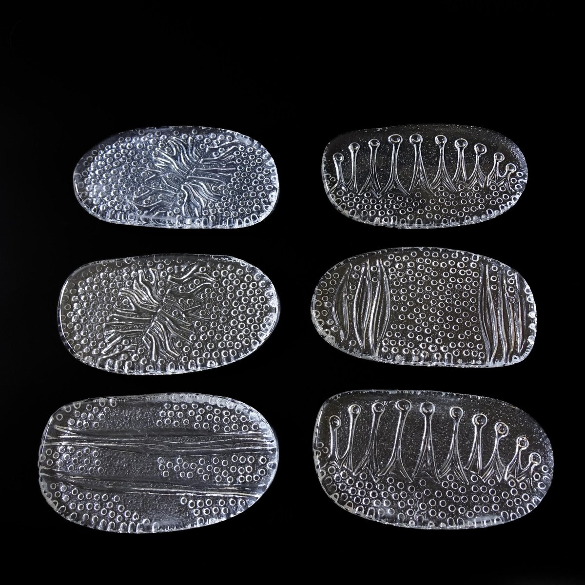 Vintage Pukeberg Glass Small Serving Plate by Uno Westerberg, 1985 for ...