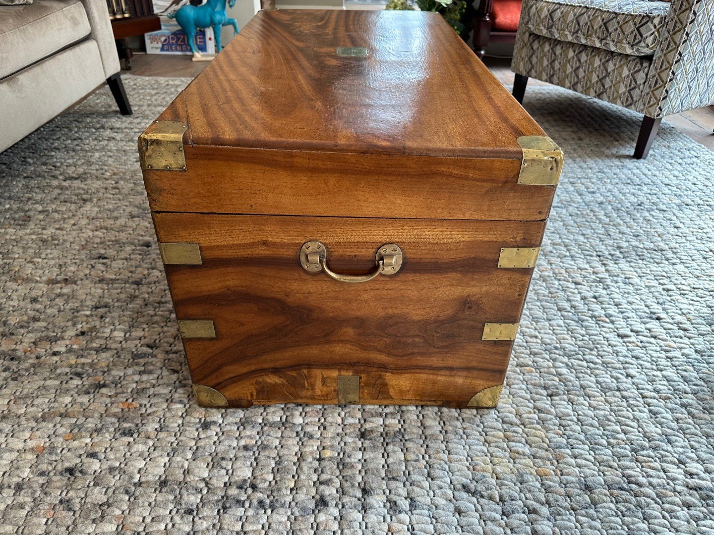 Antique Campaign Box, 1890s for sale at Pamono