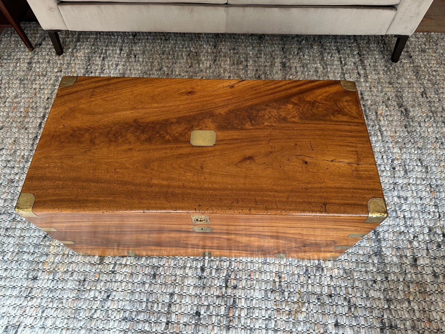 Antique Campaign Box, 1890s for sale at Pamono