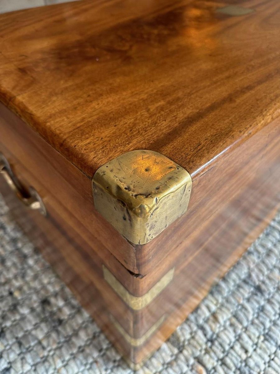 Antique Campaign Box, 1890s for sale at Pamono