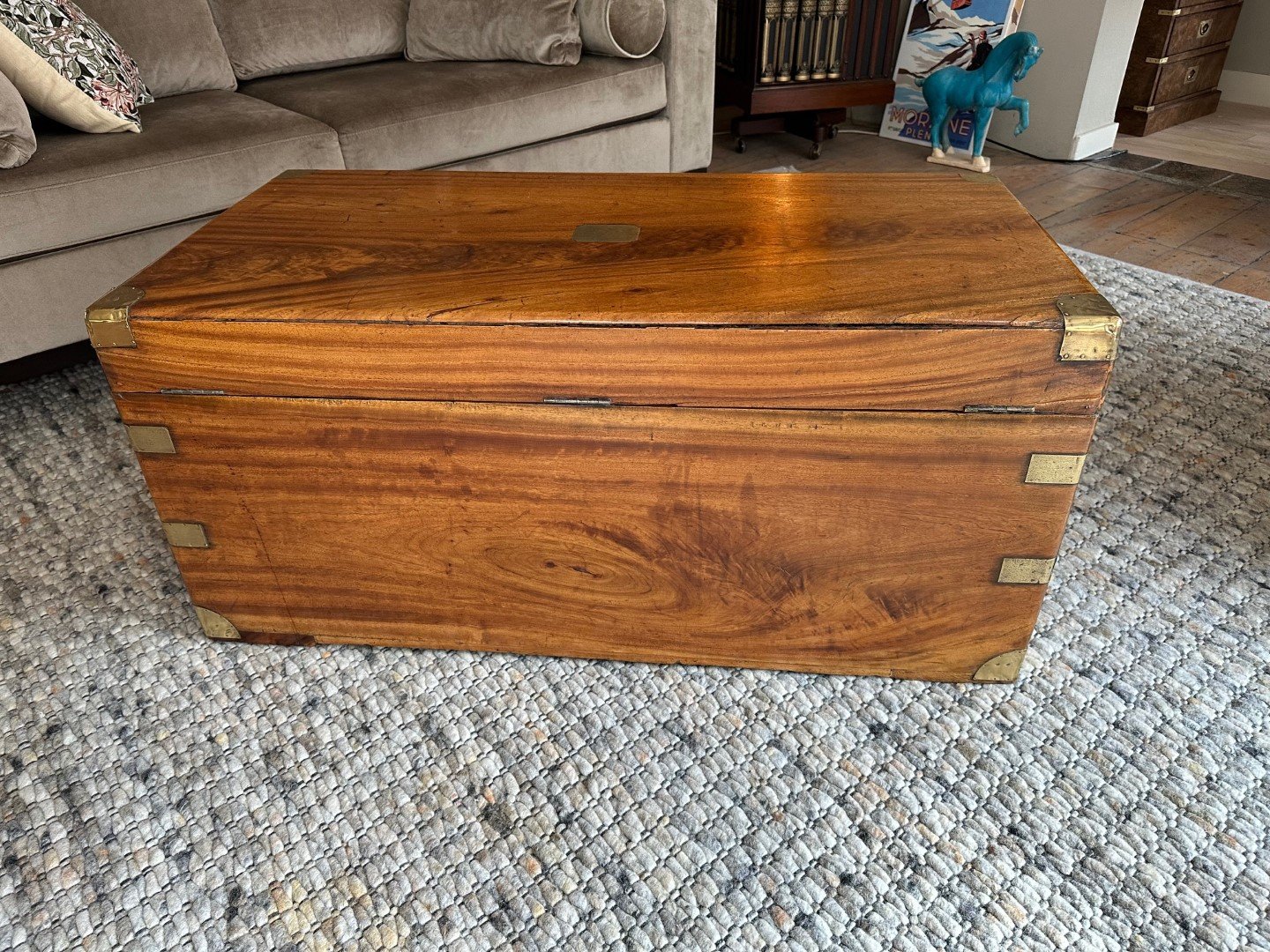 Antique Campaign Box, 1890s for sale at Pamono