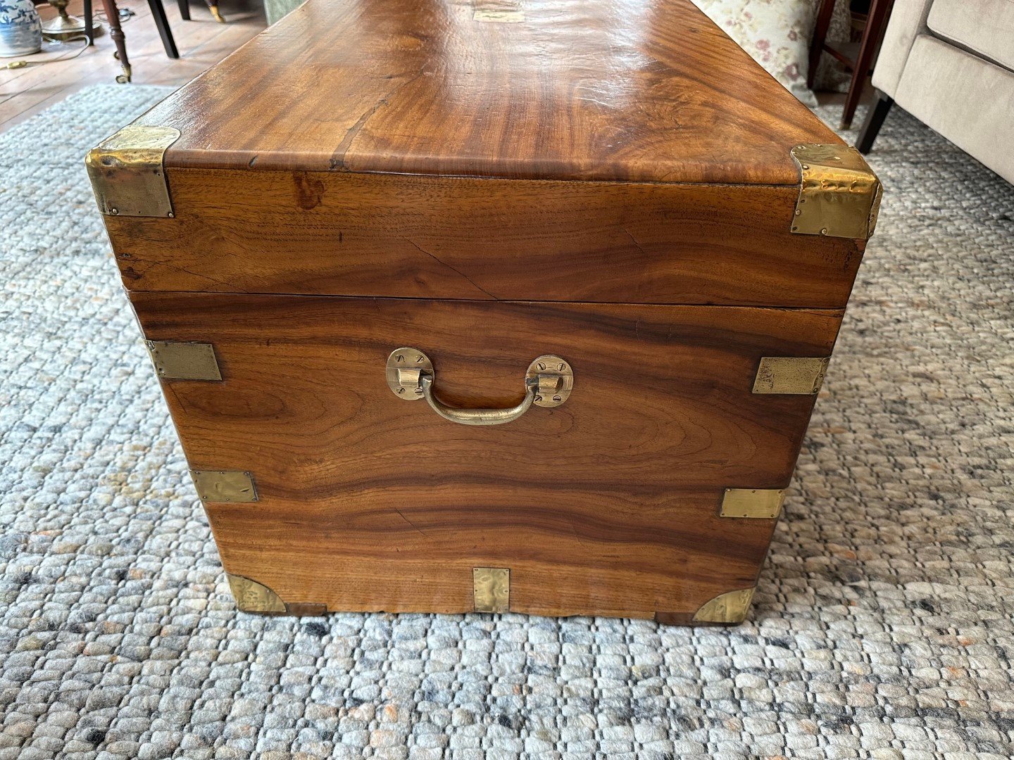 Antique Campaign Box, 1890s for sale at Pamono